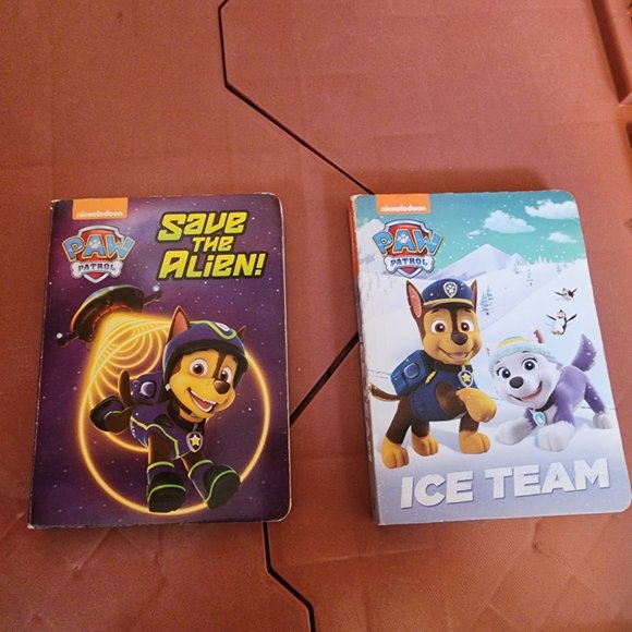 Nickelodeon | Toys | Two Nickelodeon Paw Patrol Cardboard Books | Poshmark